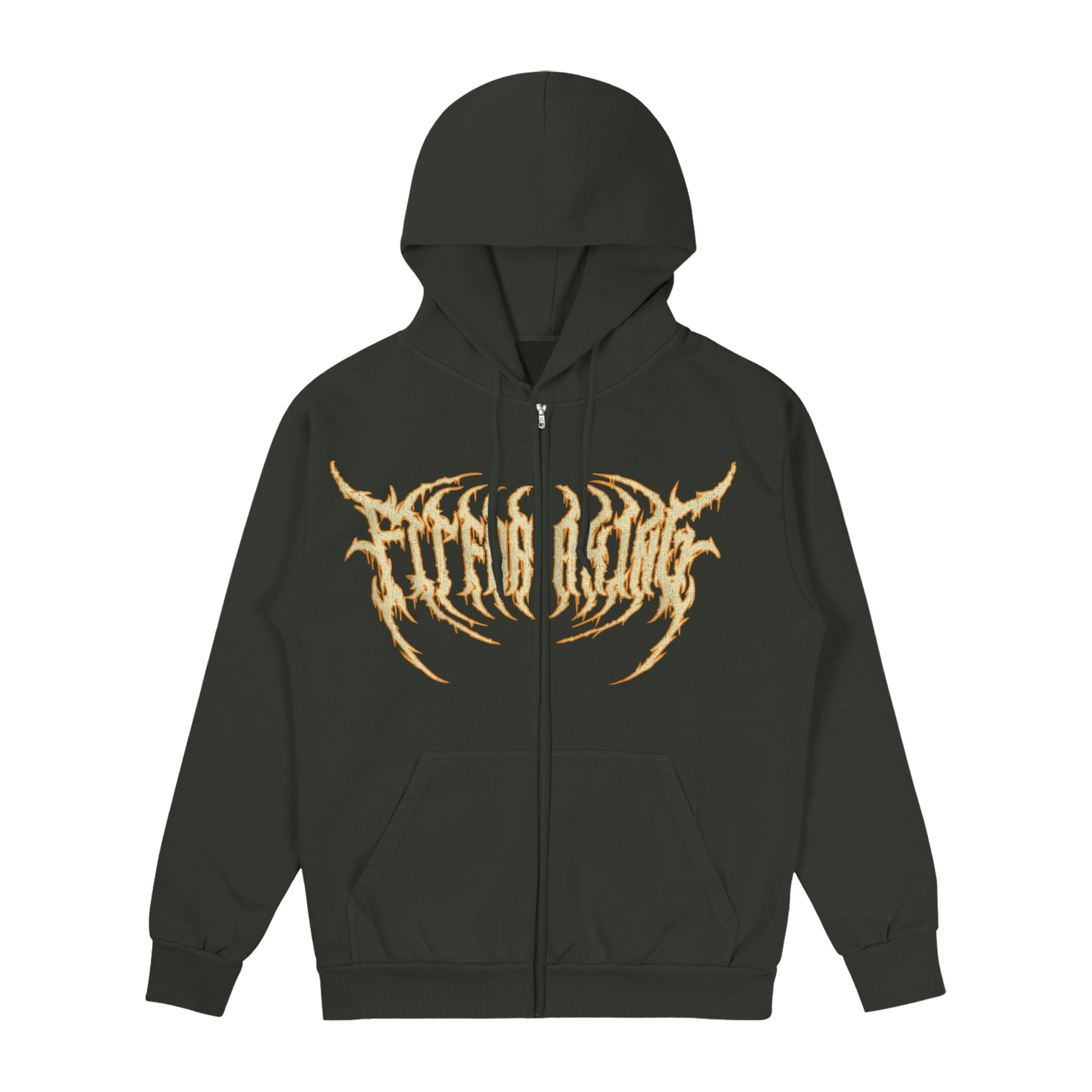 Puff Print Zip Hoodie – Fit For A King